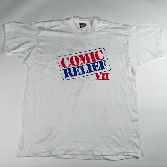 Shirts | Hbo 9s Comic Relief 7 Vii White Shirt Vintage Single Stitch ...